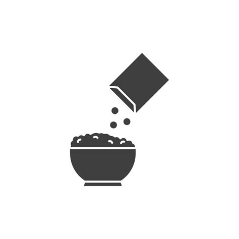 Vector Sign Of The Cereals Symbol Is Isolated On A White Background