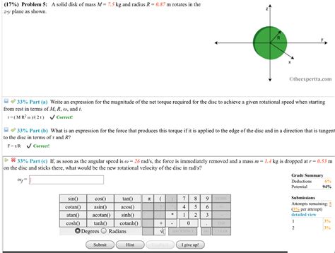 solved 17 problem 5 z y plane as shown a solid disk of