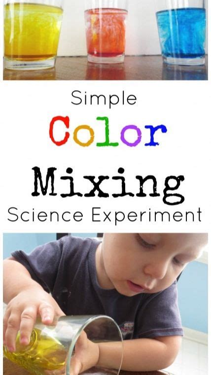 Color Mixing Experiment Science Experiments For Prebabeers Science Experiments Prebabe