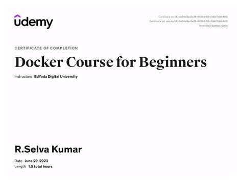 Selvakumar R On Linkedin Docker Udemy