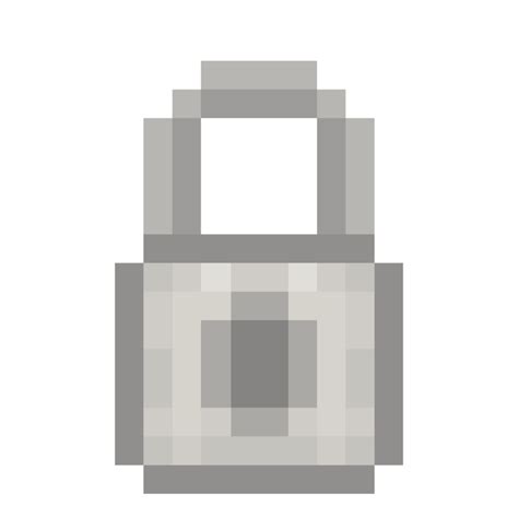 Security Padlock Pixel Art PNG