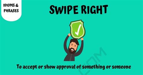 Swipe Right Meaning How To Use The Idiom Swipe Right Correctly • 7esl