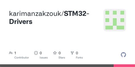 GitHub Karimanzakzouk STM32 Drivers