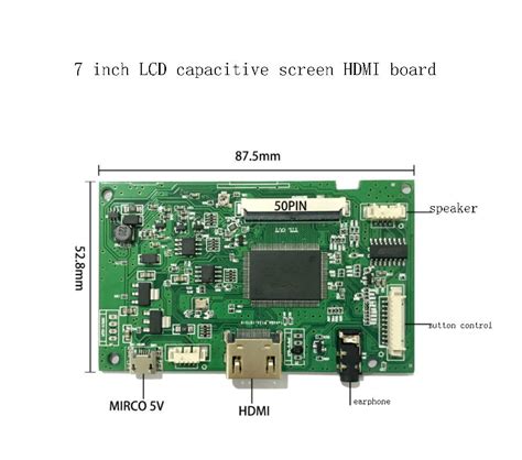 IPS Capacitive LCD Display Modules Inch With HDMI Driver Board