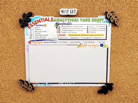 Cc Essentials Analytical Task Sheet 6 Inch Sticker Classical Conversations Etsy