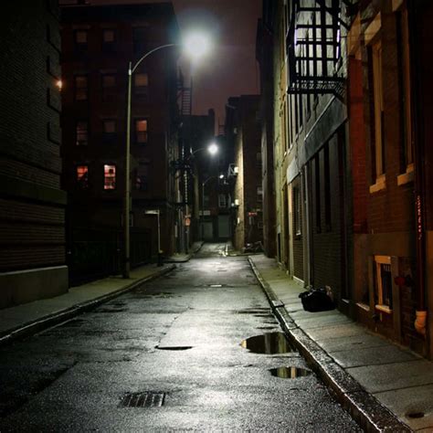 Download Mysterious Dark Alleyway Wallpaper