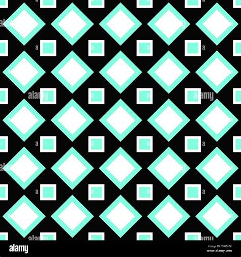 Seamless Geometrical Square Pattern Background Design Colored Vector Graphic Stock Vector
