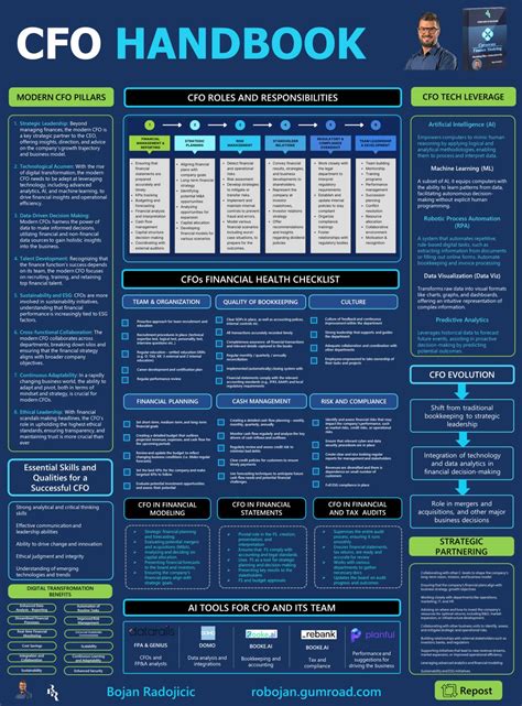 Business Infographics On Linkedin Cfo Handbook Credits To Bojan