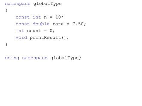 Ppt Chapter 8 User Defined Simple Data Types Namespaces And The
