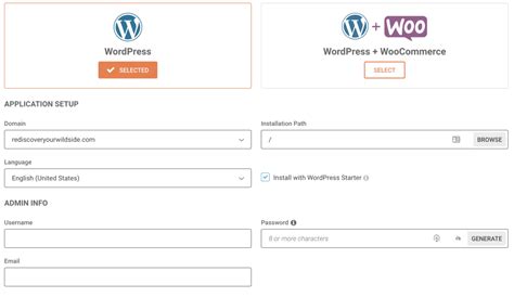 Installing WordPress