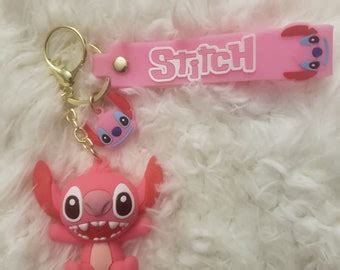 Lilo Keychain Stitch Keychain Lilo And Stitch Keychain Stitch Key Ring Lilo And Stitch Etsy