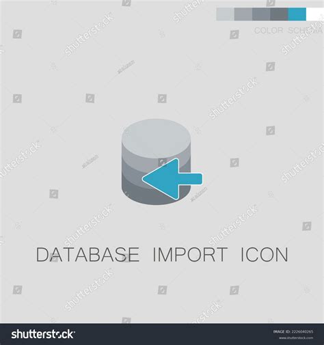 Database Import Icon Set Design Stock Illustration Shutterstock