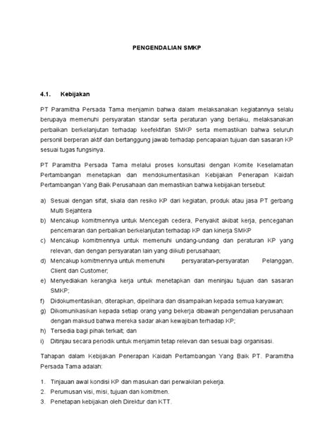 Pengendalian Smkp Pdf