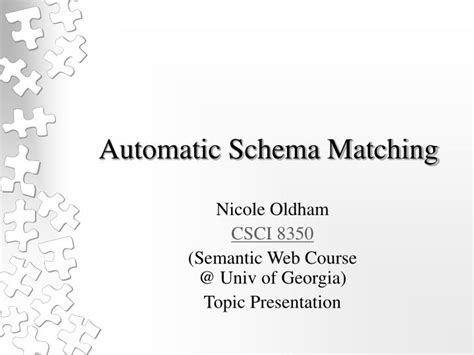 ppt automatic schema matching powerpoint presentation free download