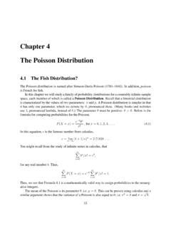 Chapter The Poisson Distribution Chapter The Poisson Distribution Pdf PDF PRO