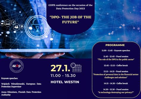 Data Protection Day 2023 Gdpr Conference Dpo The Job Of The Future Agencija Za Zaštitu
