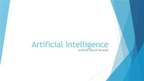 Artificial Neural Network Lec 2 Rt Pptx