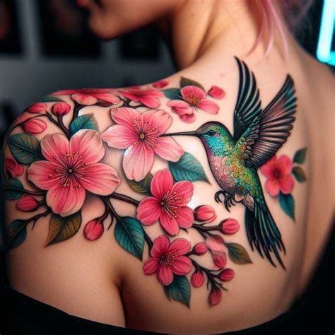 Hummingbirds Lovers🐦 Love It 💗💗 Facebook Tattoos For Women Flowers Bright Colorful
