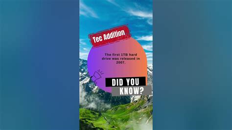 Didyouknow Tech Addition Tech Technology Facts Funfacts Techhistory Youtube