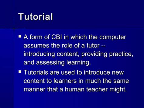 Computer Assisted Instruction Ppt Educational Assessment Education