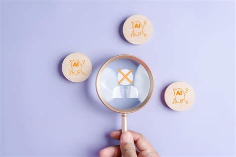 premium photo ai robot replaces human organizations and ai artificial
