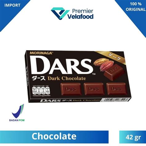 Jual Morinaga Dars Dark Chocolate 42gram I Cemilan Coklat I Snack