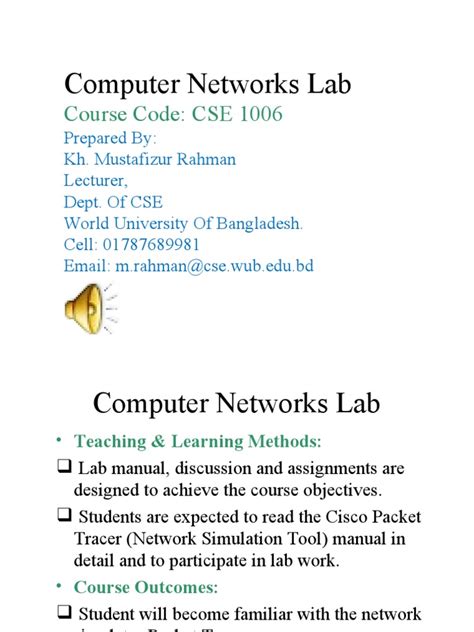 Computer Networks Lab Course Code Cse 1006 Pdf Network Topology