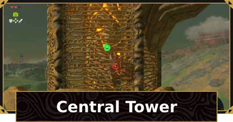 Botw Central Tower Map And Koroks Location Guide Zelda Breath Of The