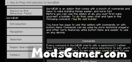 WorldEdit BE Mod Mods For Minecraft