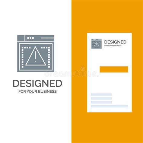Computing Coding Error Grey Logo Design And Business Card Template
