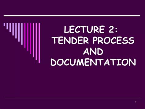 Lecture Tender Process N Documentation PPT