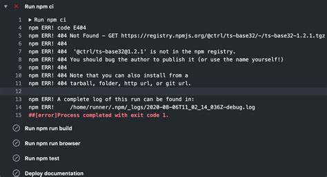 npm i xtuc long failing with npm err 404 xtuc long latest is not