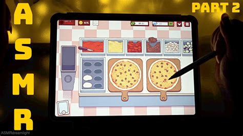 ASMR iPad Good Pizza, Great Pizza Part 2 (Tapping, Scratching triggers, Whispering) - YouTube