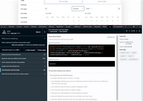 Accessibility Issues With Month And Year Picker Issue Hypeserver React Date Range GitHub