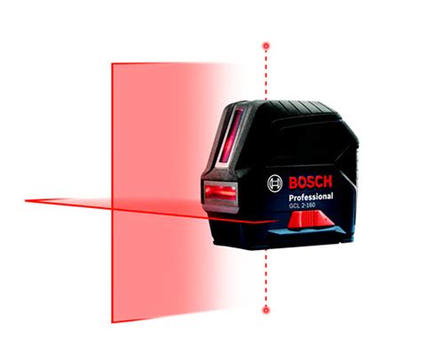 Bosch Gcl 2 160 Self Leveling Cross Line Laser With Plumb Points