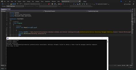 C Azure Devops Pipeline Running Ef Core Migrations With Managed