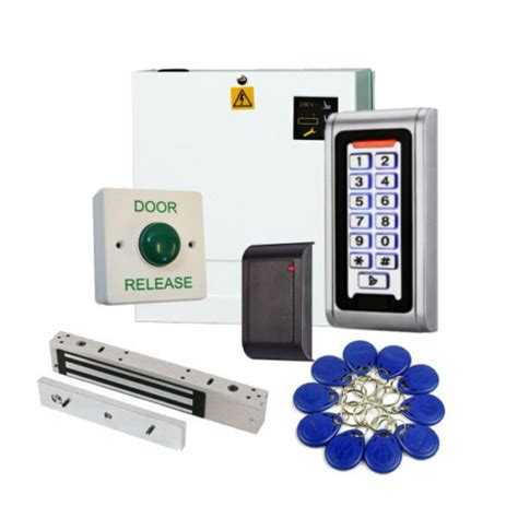 Proximity Keypad Access Control Door Entry Kit Power Supply Maglock With External Reader
