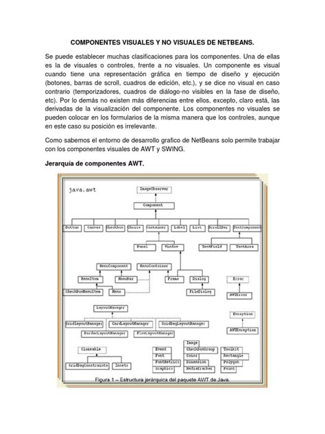 Componentes Visuales Y No Visuales De Netbeans Pdf Ventana