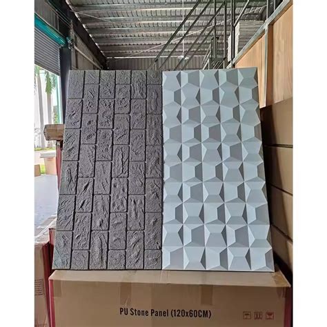 Decorative Outside Inside Wall Cladding Pu Polyurethane Slate Stone Lightweight Easy Install