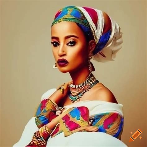 Eritrean Women Showcasing Traditional Attire With Grace And Elegance