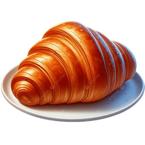 3d 갓 구운 크루아상 Issolated Onthe 투명 배경 갓 구운 크루아상은 투명 배경에 격리되어 있습니다 3d 갓 구운 크루아상 Issolated Onthe 투명