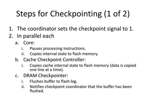 PPT Checkpoint Based Recovery From Power Failures PowerPoint Presentation ID