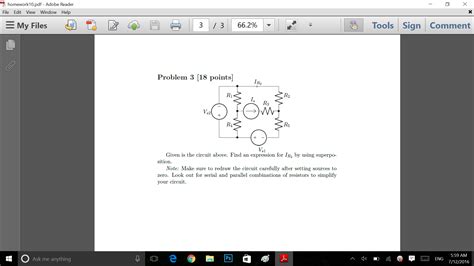 Solved Given Is The Circuit Above Find An Expression For Chegg