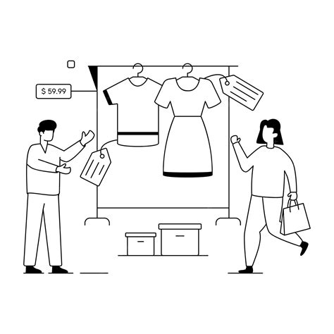 Premium Vector Data Analysis Character Based Line Illustration