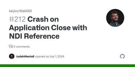 Crash On Application Close With NDI Reference Issue Keijiro KlakNDI GitHub