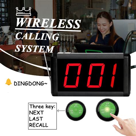 Wireless Queue Call System Led Display Plug And Play Number Machine For Restaurantbankkitchen