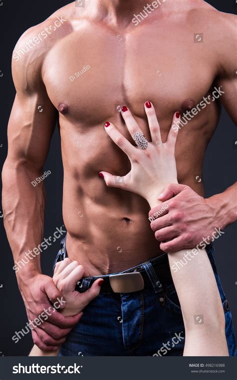 Sex Concept Female Hands Touching Muscular Stock Photo Shutterstock