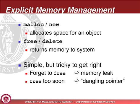 Ppt Quantifying The Performance Of Garbage Collection Vs Explicit Memory Management