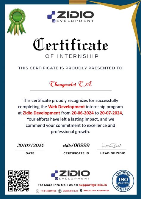 Webdevelopment Internship Training Professionalgrowth