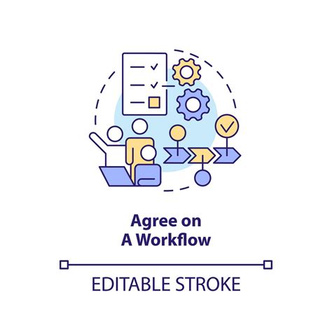 Agree On Workflow Concept Icon Source Code Management Best Practice